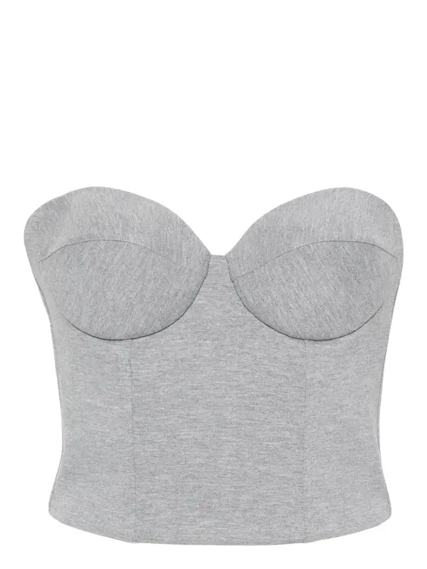 Giuseppe Di Morabito Cropped Corset - Grey