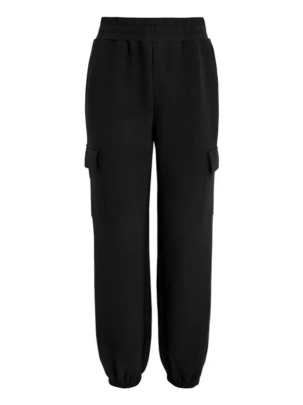 Varley The Cargo Pant Stretch-jersey Sweatpants - Black