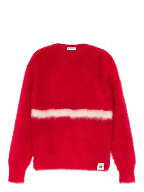 Bally Stripe-detail Jumper - Red