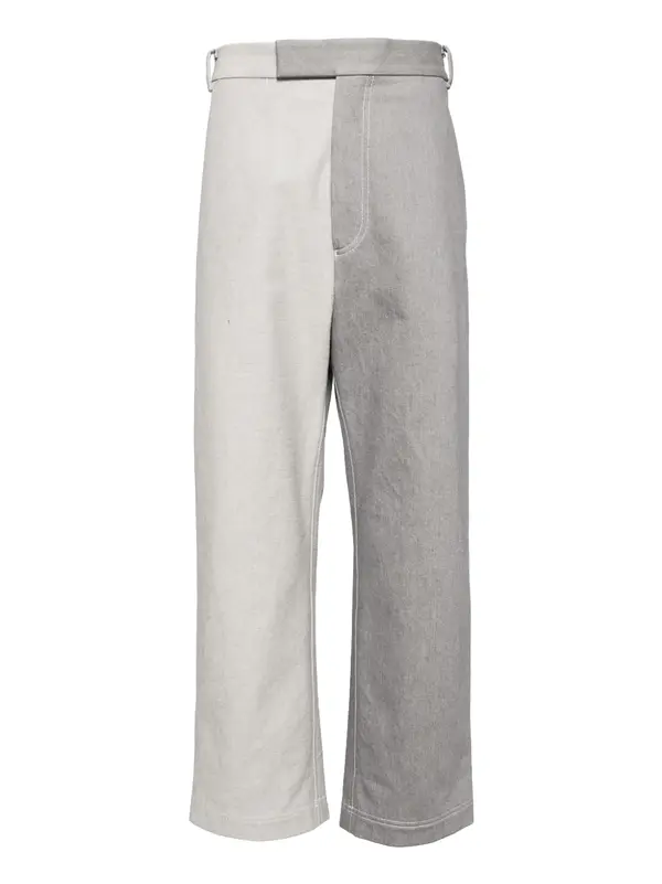 Thom Browne Two-tone Denim Jeans - Grey