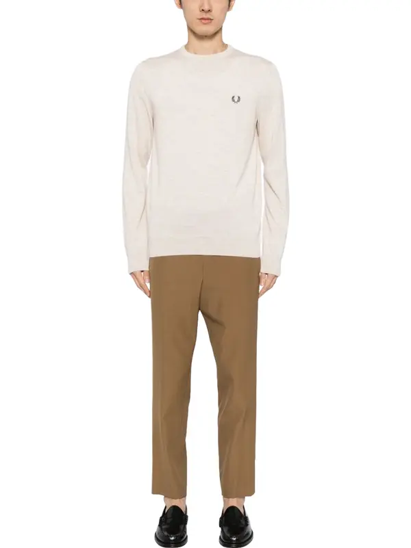 Fred Perry Classic Crew-neck Jumper - Neutrals