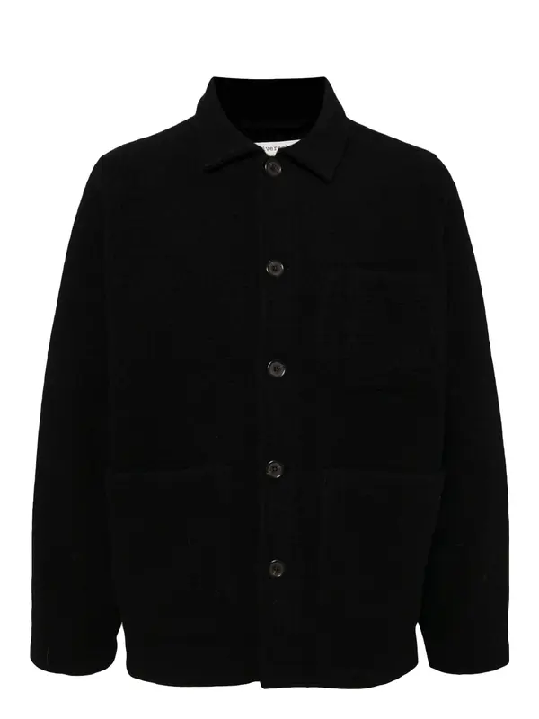 Universal Works Fleece Field Jacket - Black