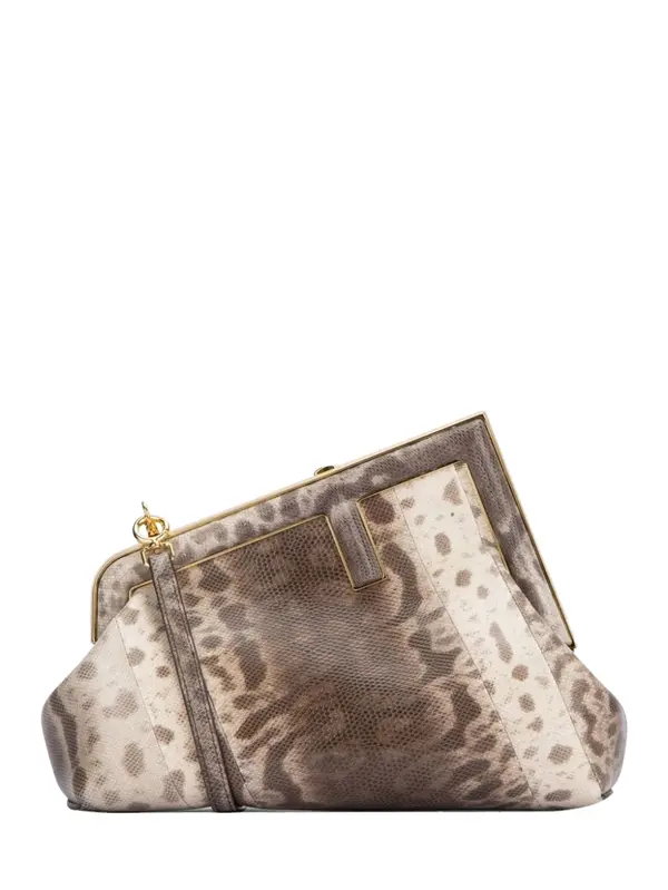 Fendi Small First Clutch - Brown