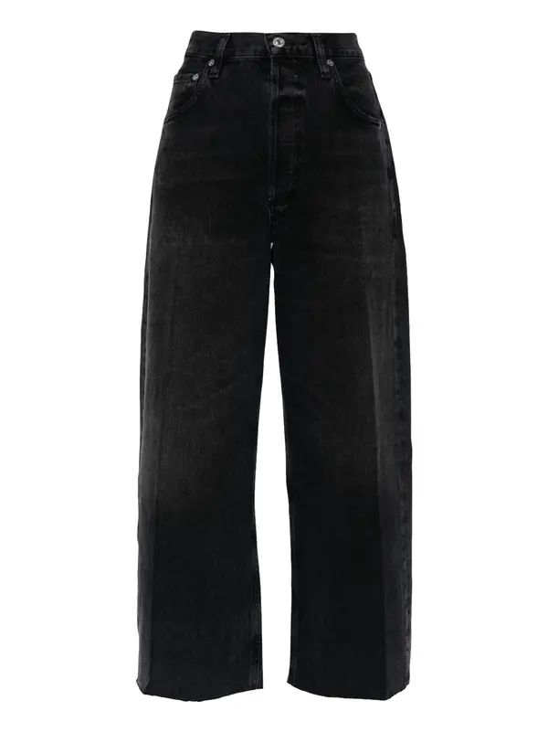 Citizens Of Humanity Ayla Cropped Jeans - Black