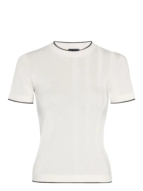 Jacquemus Le T-shirt Tricot Top - White