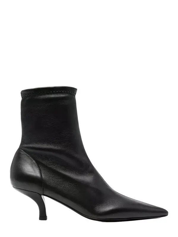 TOTEME 55mm Heeled Sock Boots - Black