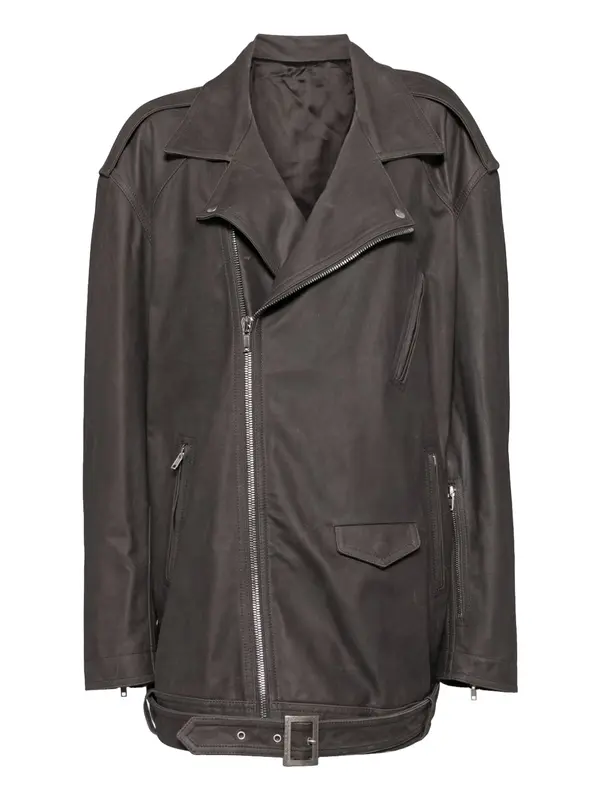 Rick Owens Jumbo Luke Stooges Jacket - Neutrals