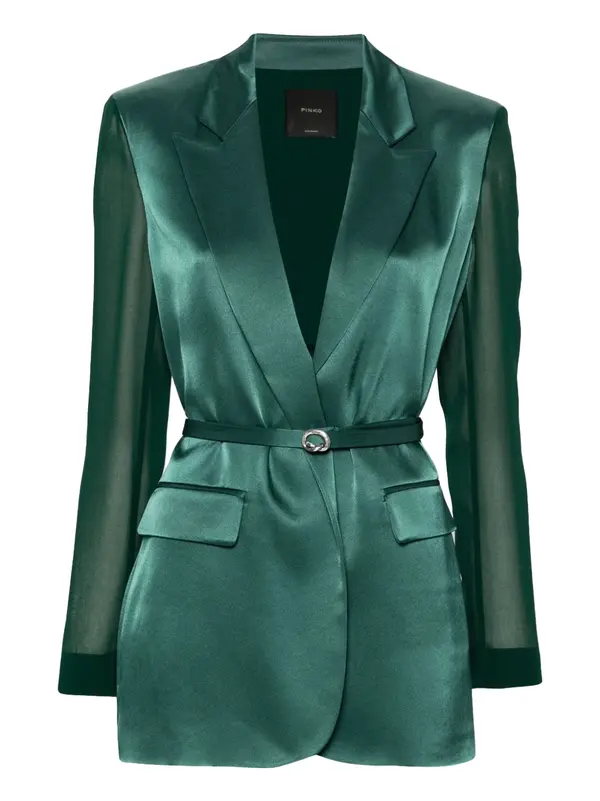 Pinko Satin Blazer - Green
