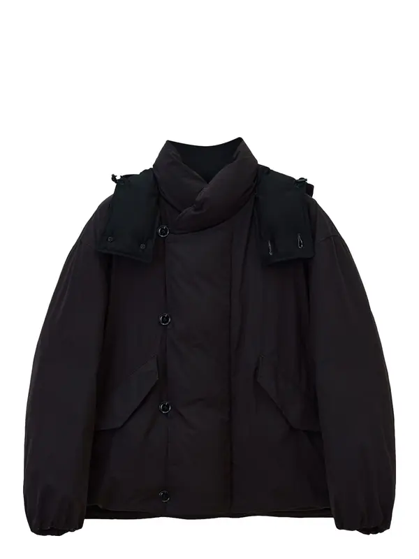LEMAIRE Hooded Puffer Jacket - Brown
