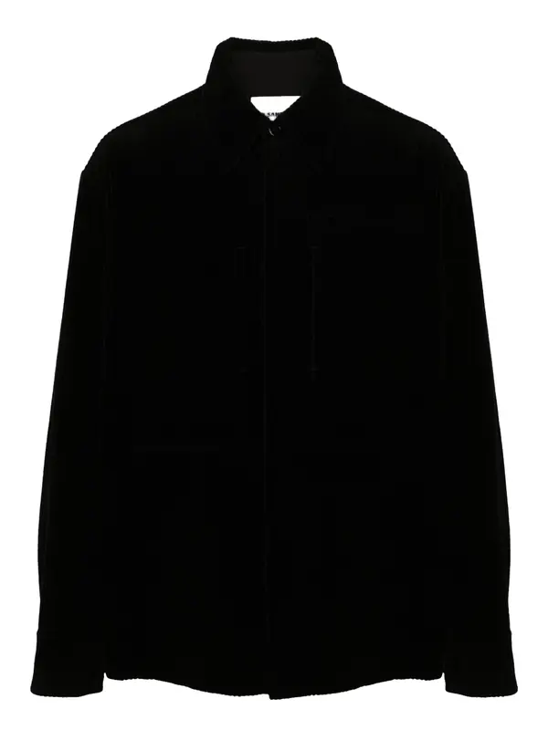 JIL SANDER Corduroy Shirt - Black