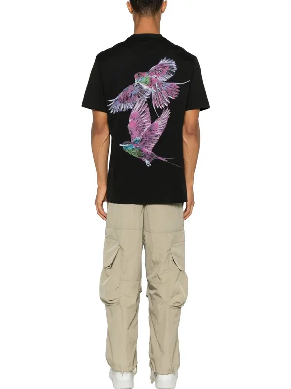 Y3 Bird-print T-shirt - Black