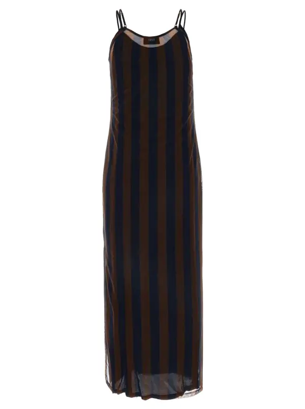 Fendi Pequin Ankle-length Dress - Brown