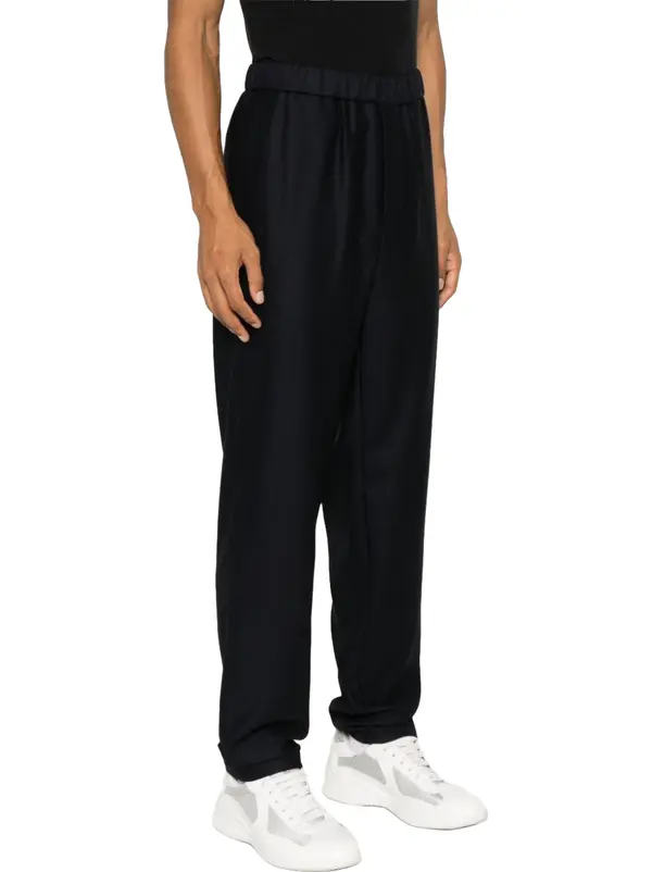 Giorgio Armani Virgin Wool Trousers - Blue