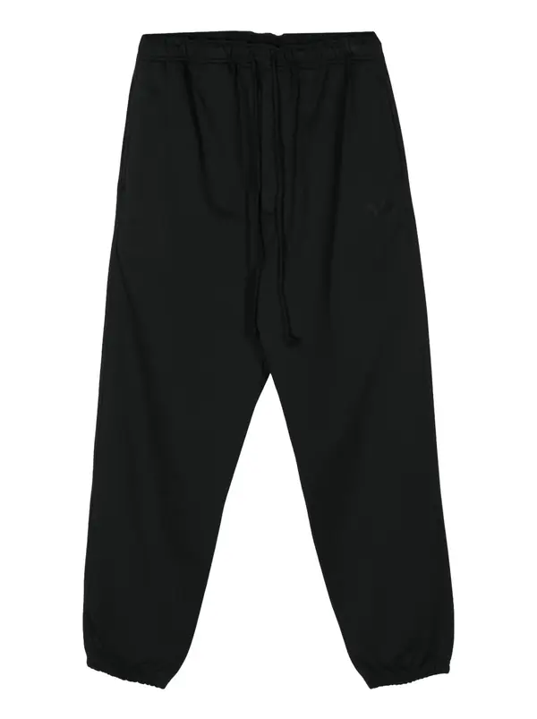 Y3 Logo-print Track Pants - Black