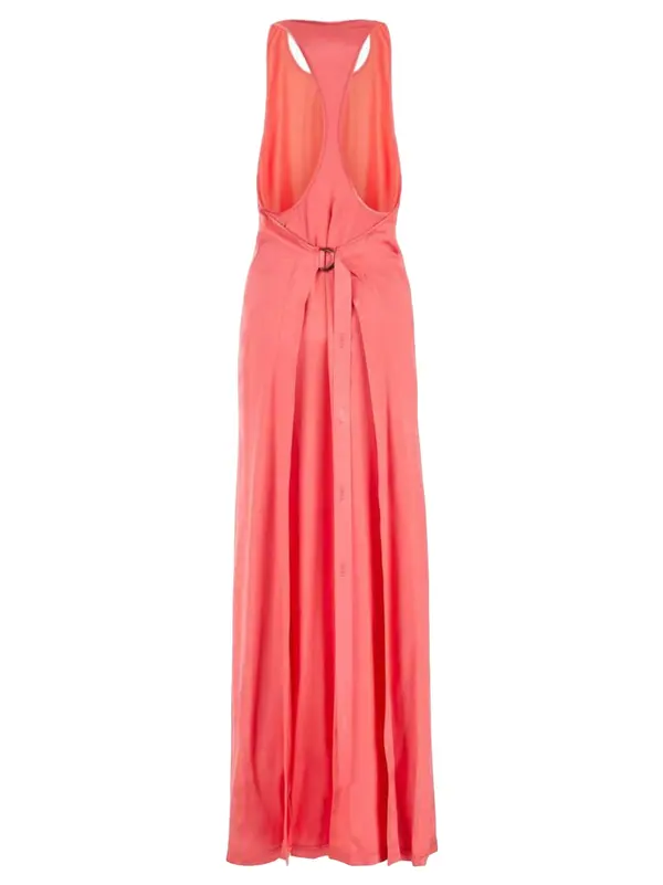 Fendi Satin Maxi Dress - Pink