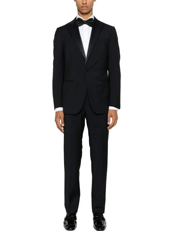 Caruso Single-breasted Suit - Blue