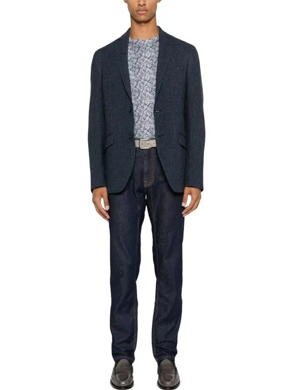 Etro Single-breasted Blazer - Blue
