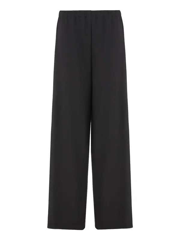 STEPHAN JANSON Wide Leg Wool Pants - Black