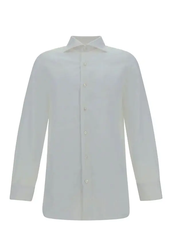 FINAMORE 1925 Milano-simone Z Tondo Shirt - White
