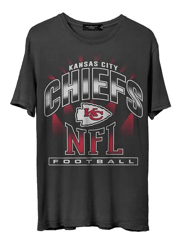Junk Food Clothing Nfl Kansas City Chiefs Chrome Flea Market Tee - Midnight