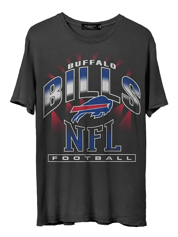 Junk Food Clothing Nfl Buffalo Bills Chrome Flea Market Tee - Midnight