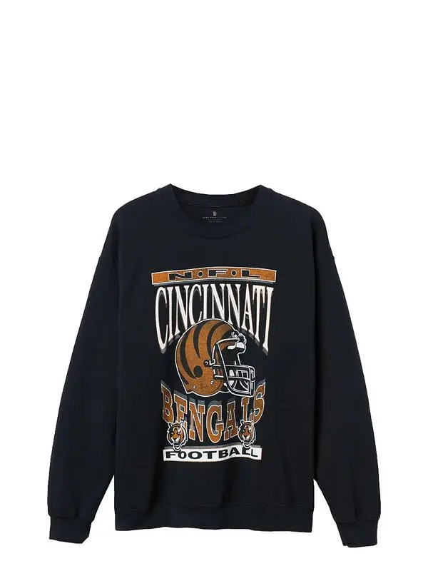 Junk Food Clothing Nfl Helmet Crewneck - Cincinnati Bengals