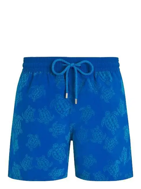 Vilebrequin Vendôme Turtles Moorea Swim Trunks - Blue