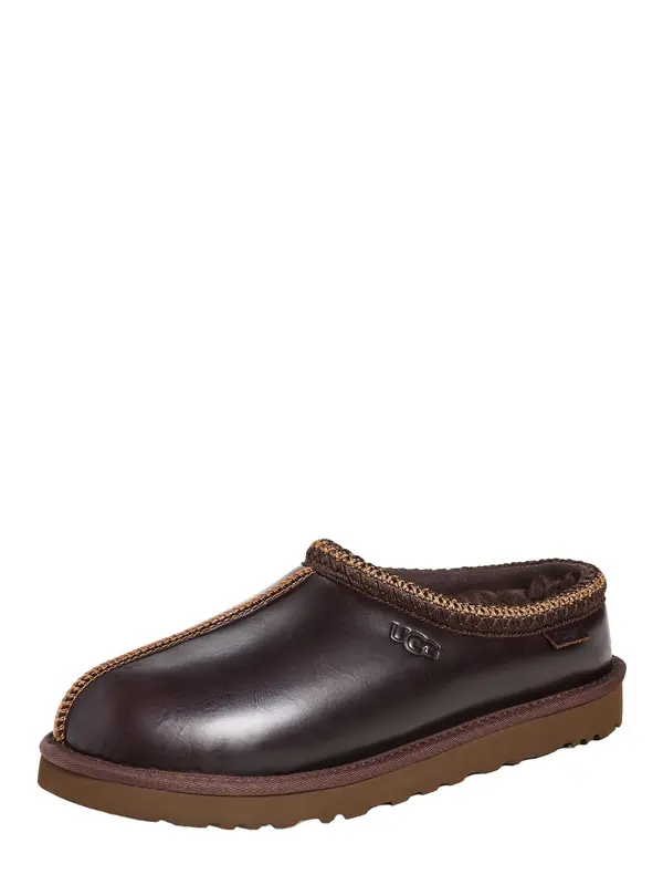 UGG Tasman Regen Leather Slippers - Ironwood