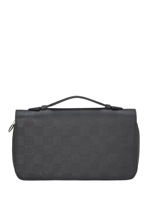 LOUIS VUITTON Damier Infini Zippy Xl Wallet - Black