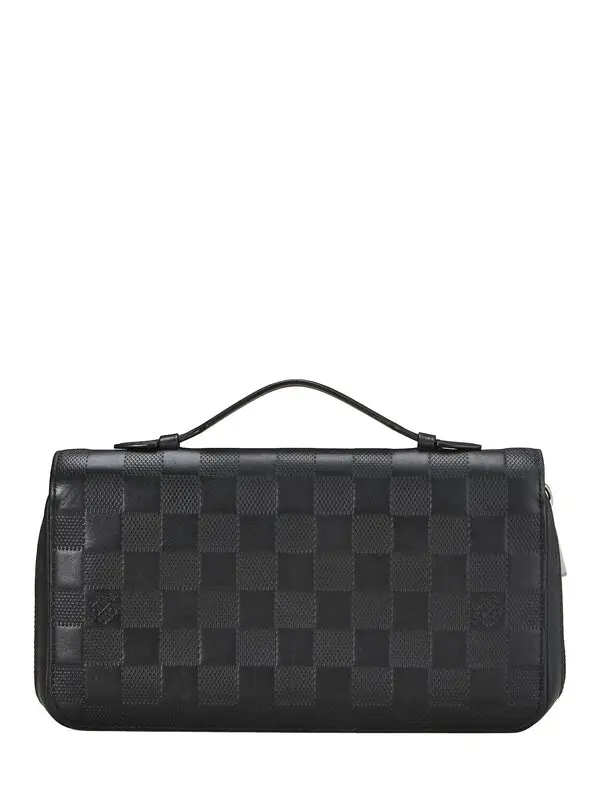 LOUIS VUITTON Damier Infini Zippy Xl Wallet - Black