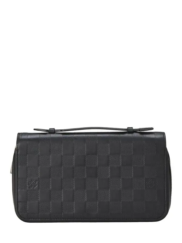 LOUIS VUITTON Damier Infini Zippy Xl Wallet - Black