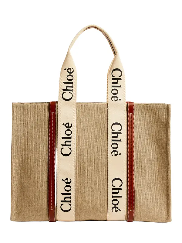 Chloé Large Woody Tote Bag - Brown