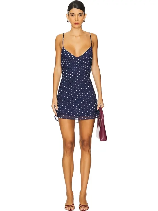 BELLA VENICE Jordan Slip Dress - Navy & White
