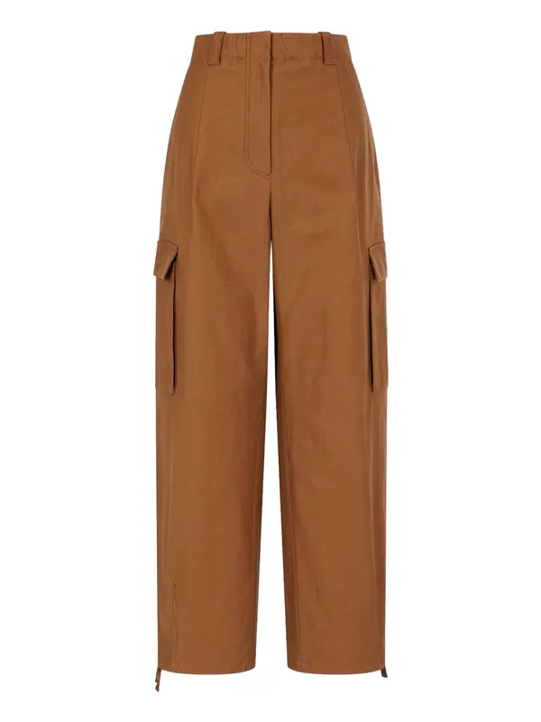 STUDIO TOMBOY Straight-leg Cargo Trousers - Brown
