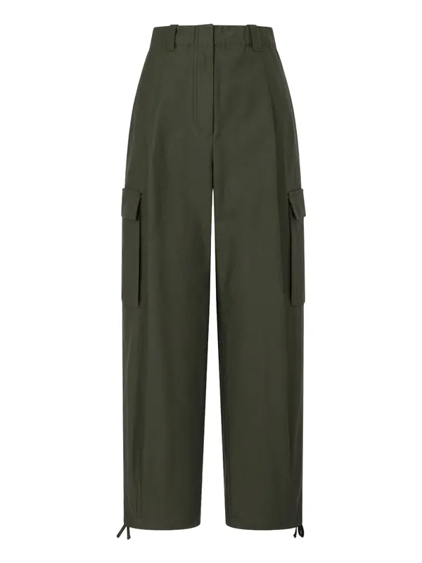 STUDIO TOMBOY Straight-leg Cargo Trousers - Green