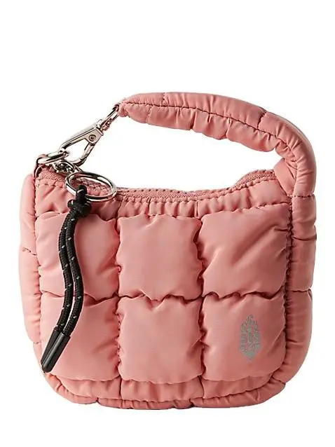 Free People Quilted Micro Pouch - Ballet Slipper