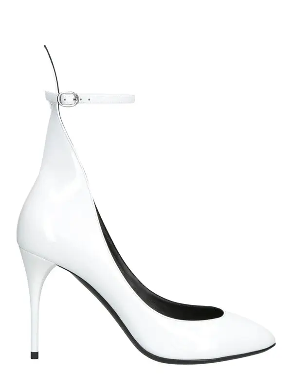 Alaïa Patent Leather Slingback Pumps 90 - White