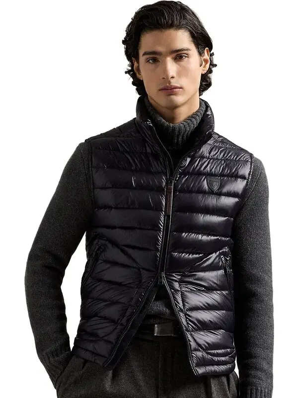 Ralph Lauren The Stewart Glossed Down Vest - Polo Black Glossy
