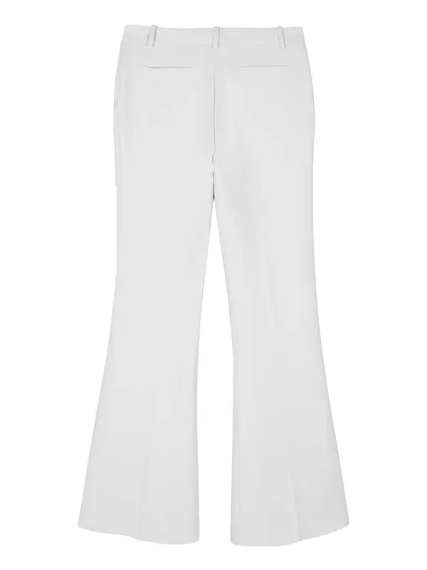 Barbara Bui Flared Crepe Trousers - Grey