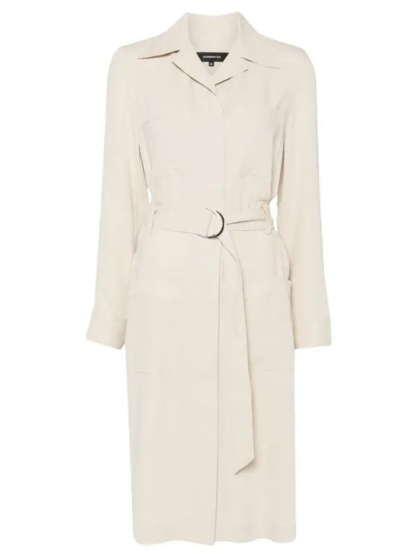 Barbara Bui Crepe Midi Dress - Neutrals