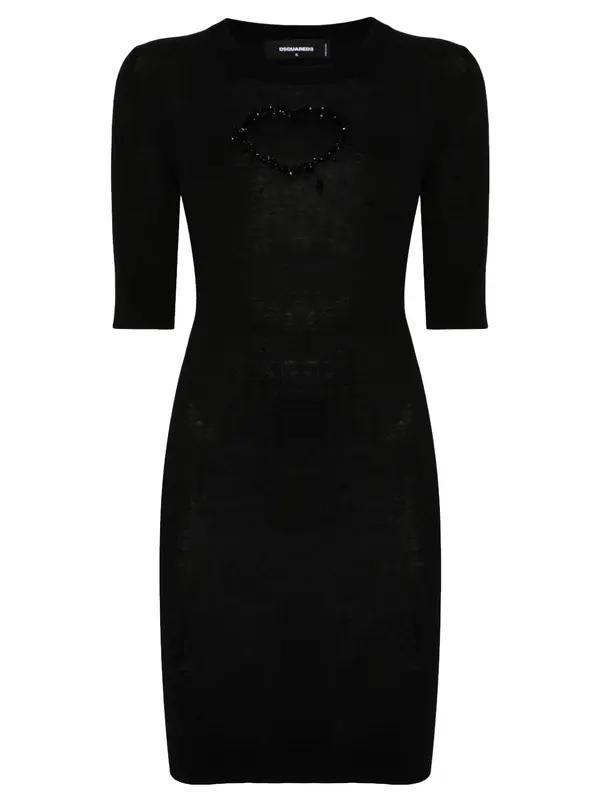Dsquared2 Crystal-embellished Mini Dress - Black