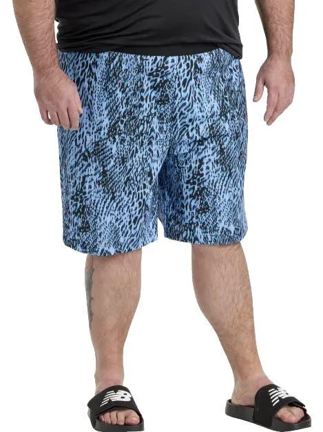 SOCIETY OF ONE BY DXL Animal Print Commuter Shorts - Blue