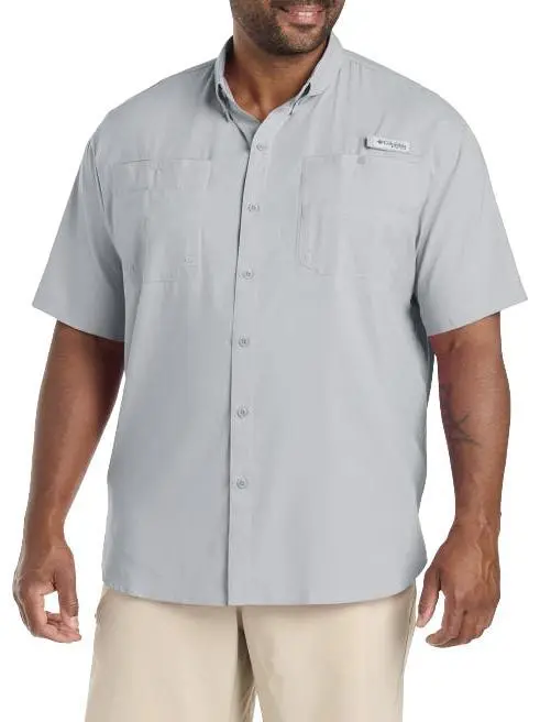 Columbia Big & Tall Pfg Tamiami Ii Sport Shirt - Cool Grey