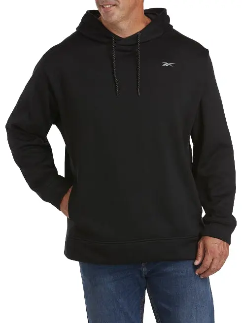 REEBOK Performance Fleece Pullover Hoodie - Black