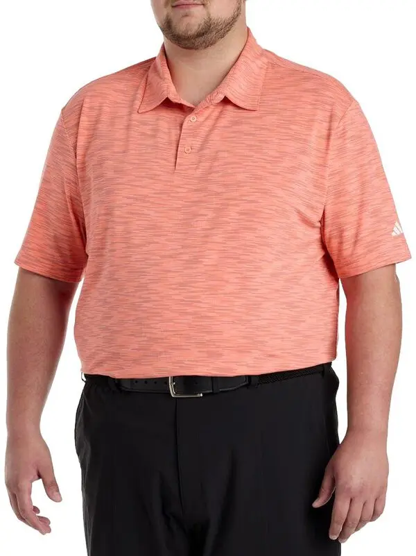 Adidas Spacedye Golf Polo Shirt - Coral Fusion