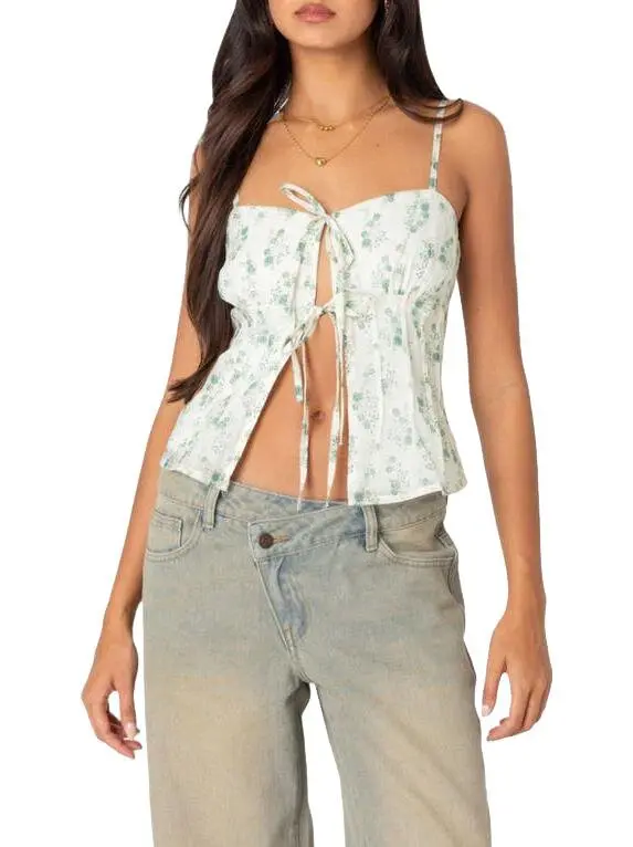 EDIKTED Malmo Tie Front Camisole - Mix
