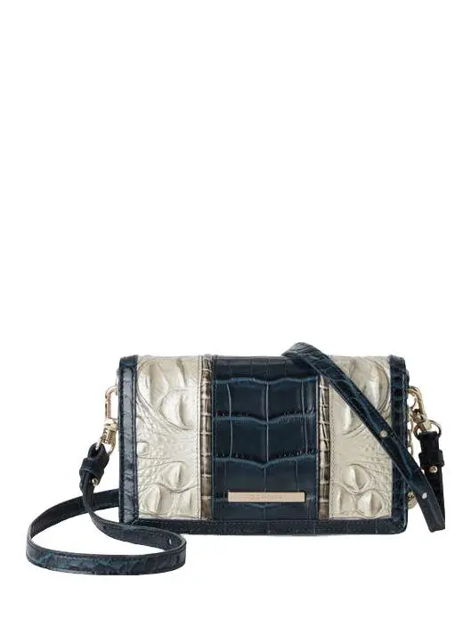 Brahmin Minuette Croc Embossed Leather Crossbody Bag - Multi