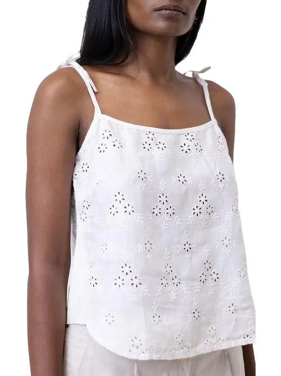 REISTOR Tie-up Camisole Top - Coconut White