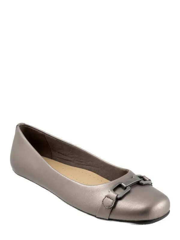 Trotters Sadie Flat - Pewter