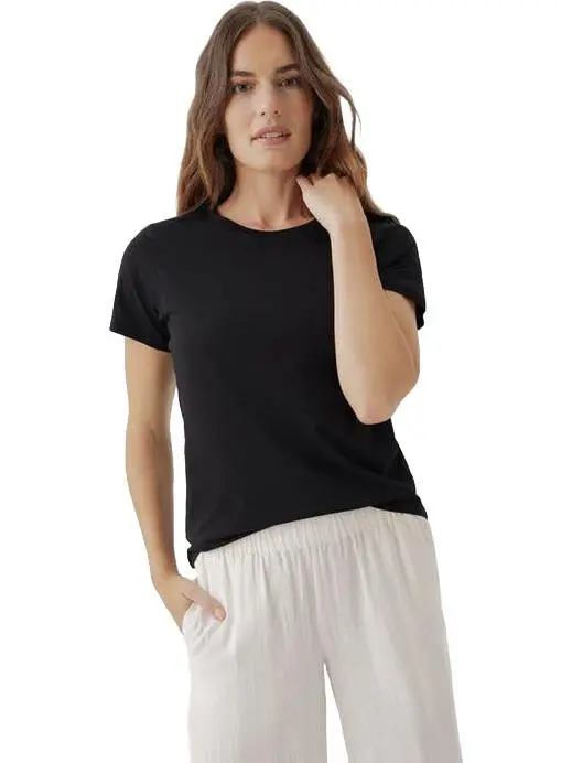 PACT Organic Cotton Softspun Crew Neck Tee - Black